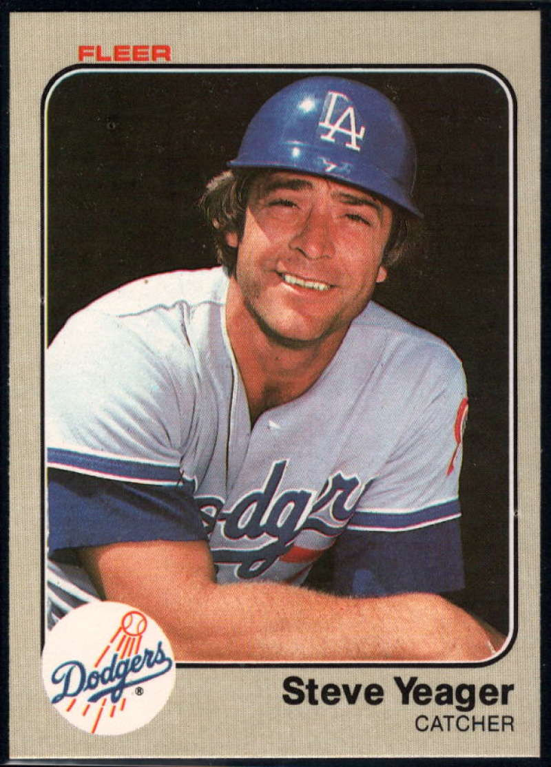 1983 Fleer #227 Steve Yeager VG Los Angeles Dodgers - Under the Radar ...