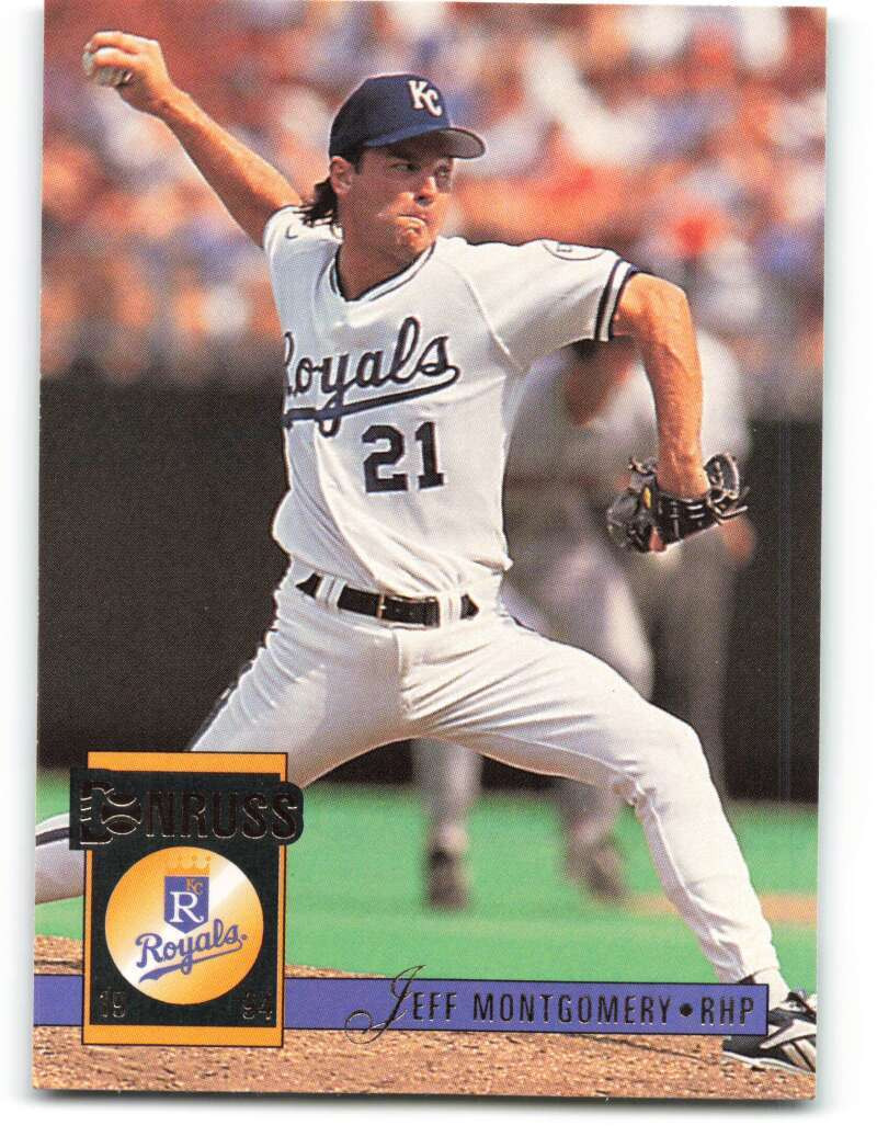 1994 Donruss #362 Jeff Montgomery VG Kansas City Royals - Under the ...