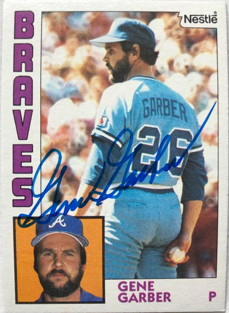 Gene Garber Autographed 1984 Topps Nestle #466 - Under the Radar Sports