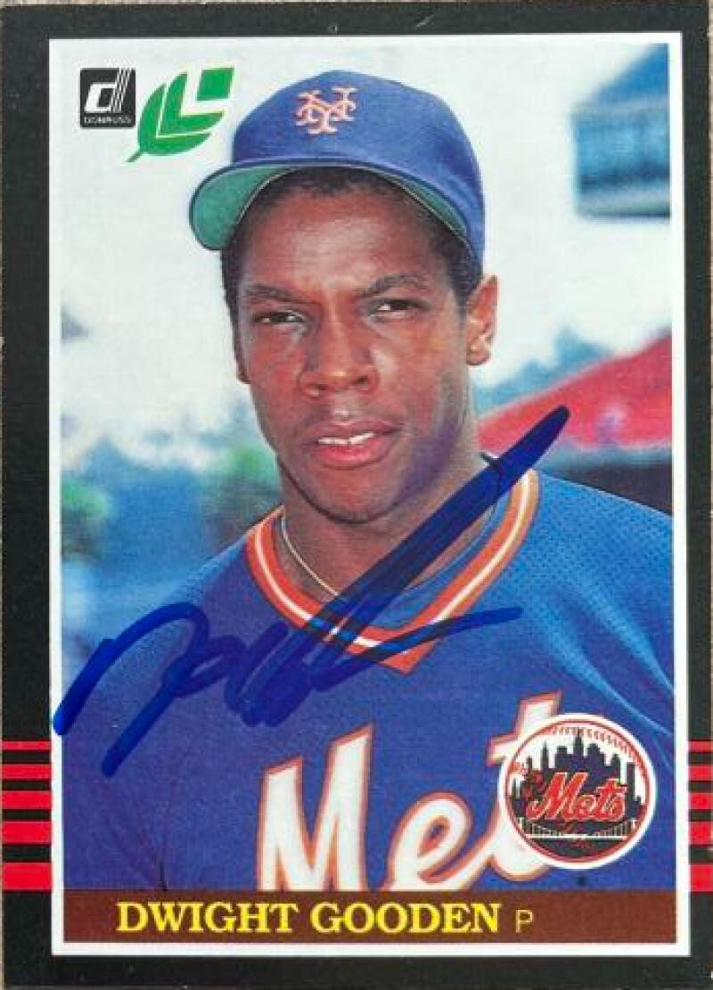 SOLD 137399 Dwight Gooden Autographed 1985 Leaf #234 Rookie Card ROY ...