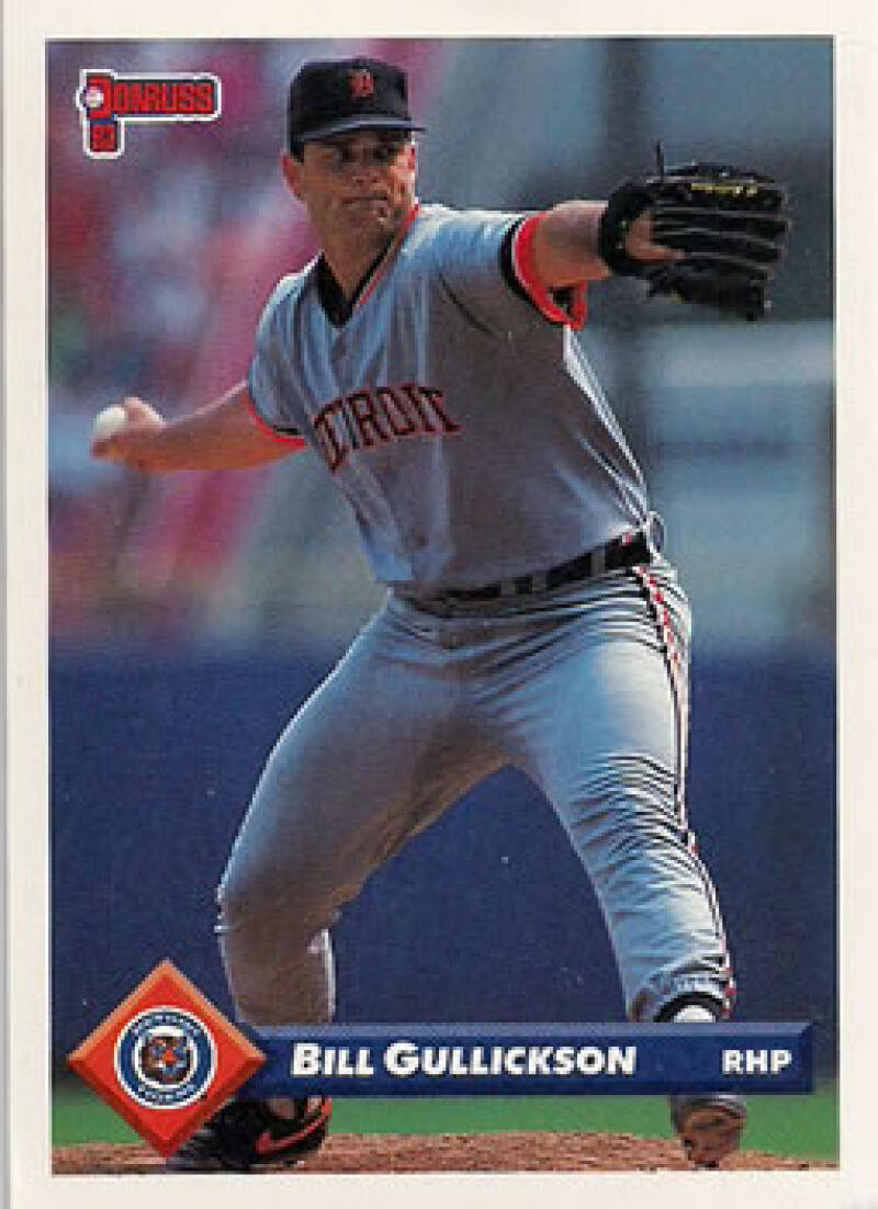 1993 Donruss #523 Bill Gullickson VG Detroit Tigers - Under the Radar ...