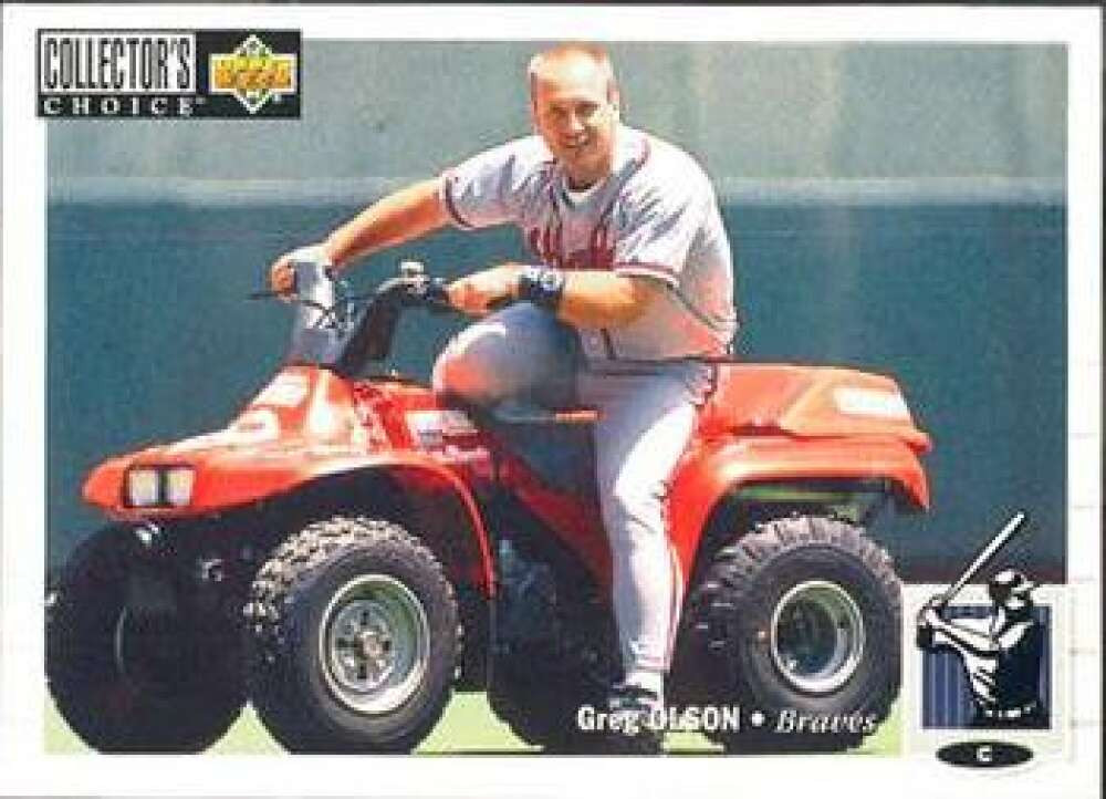 1994 Collector's Choice #221 Greg Olson VG Atlanta Braves - Under the ...