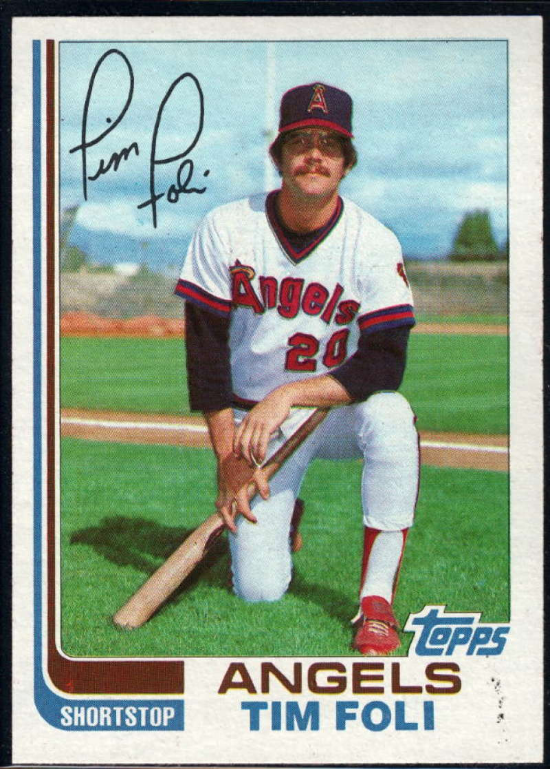 1982 Topps Traded #34T Tim Foli VG California Angels - Under the Radar ...