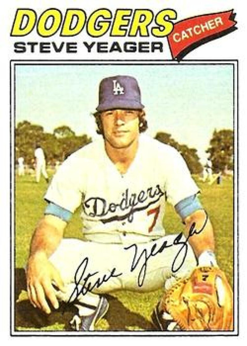 1977 Topps #105 Steve Yeager VG Los Angeles Dodgers - Under the Radar ...