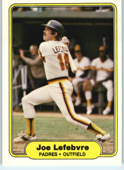 1982 Fleer #575 Joe Lefebvre VG San Diego Padres - Under the Radar Sports