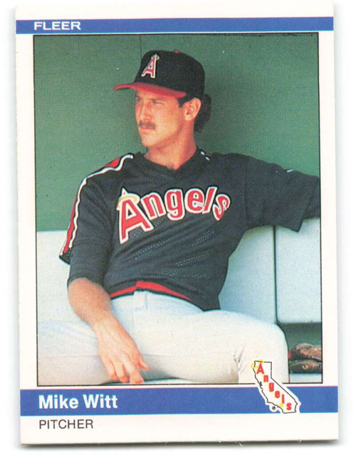 1984 Fleer #531 Mike Witt VG California Angels - Under the Radar Sports