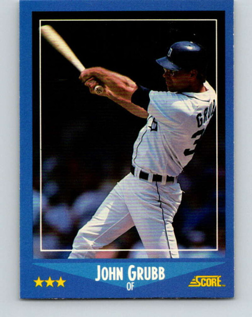 1988 Score #199 Johnny Grubb VG Detroit Tigers - Under the Radar Sports
