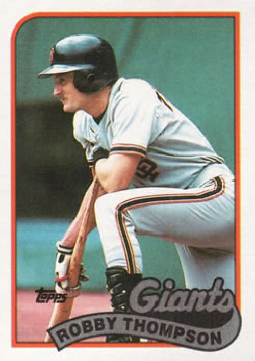 1989 Topps #15 Robby Thompson NM-MT San Francisco Giants - Under the ...