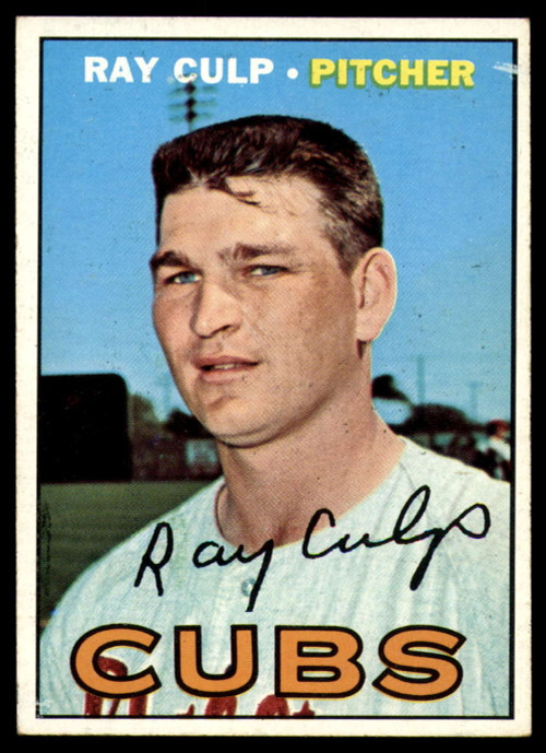 1967 Topps #168 Ray Culp VG Chicago Cubs - Under the Radar Sports