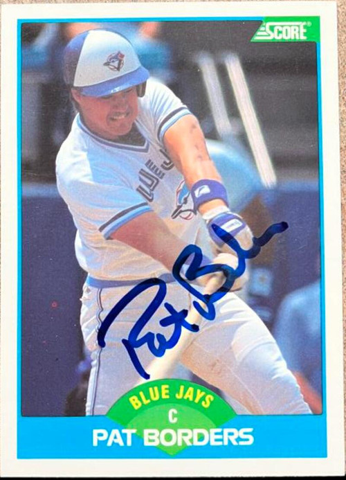 Pat Borders Autographed 1989 Score #198 Rookie Card - Under the Radar ...