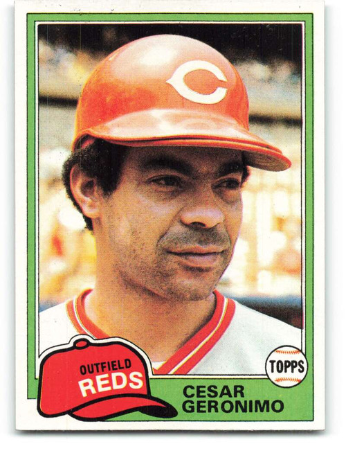 1981 Topps #390 Cesar Geronimo VG Cincinnati Reds - Under the Radar Sports