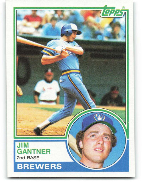 1983 Topps #88 Jim Gantner VG Milwaukee Brewers - Under the Radar Sports