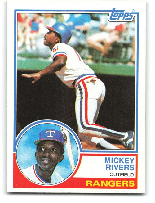 1983 Topps #224 Mickey Rivers VG Texas Rangers - Under the Radar Sports