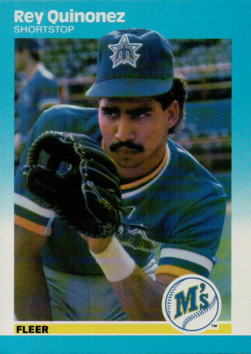 1987 Fleer #595 Rey Quinones UER NM Seattle Mariners - Under the Radar ...