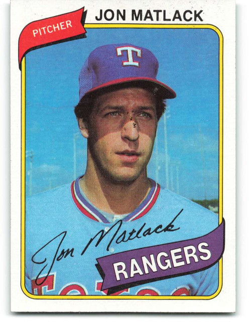 1980 Topps #592 Jon Matlack VG Texas Rangers - Under the Radar Sports