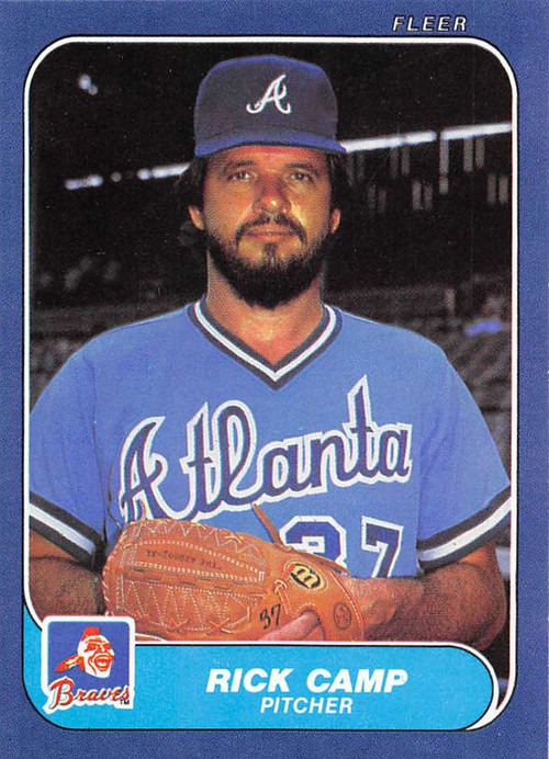 1986 Fleer #510 Rick Camp VG Atlanta Braves - Under the Radar Sports