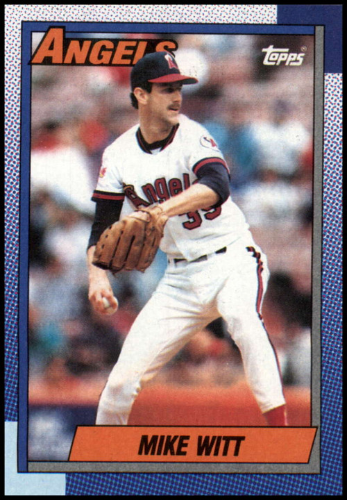 1990 Topps #650 Mike Witt VG California Angels - Under the Radar Sports