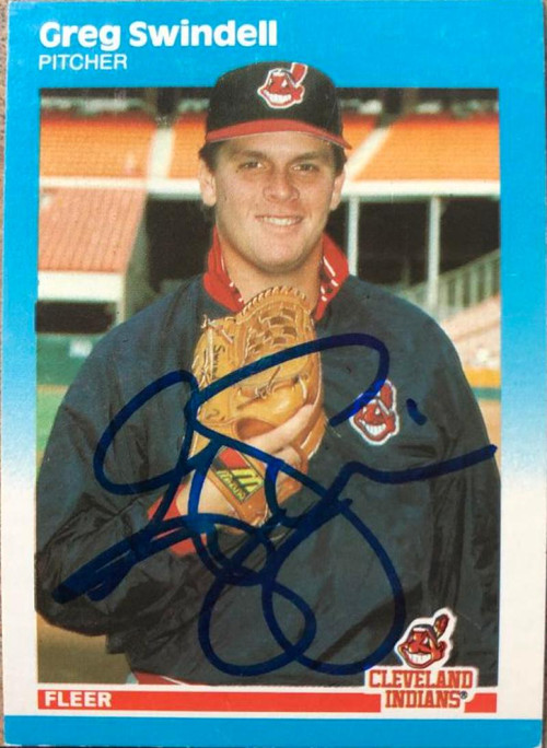 Greg Swindell Autographed 1987 Fleer Update #U-116 - Under the Radar Sports