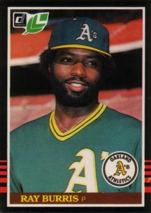 1985 Donruss/Leaf #116 Ray Burris VG Oakland Athletics - Under the ...