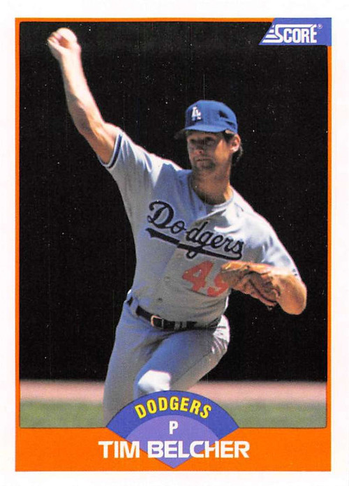 1989 Score #418 Tim Belcher VG Los Angeles Dodgers - Under the Radar Sports