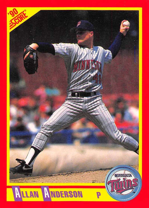 1990 Score #292 Allan Anderson VG Minnesota Twins - Under the Radar Sports
