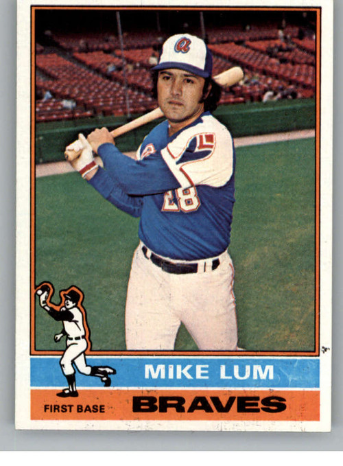 1976 Topps #208 Mike Lum VG Atlanta Braves - Under the Radar Sports