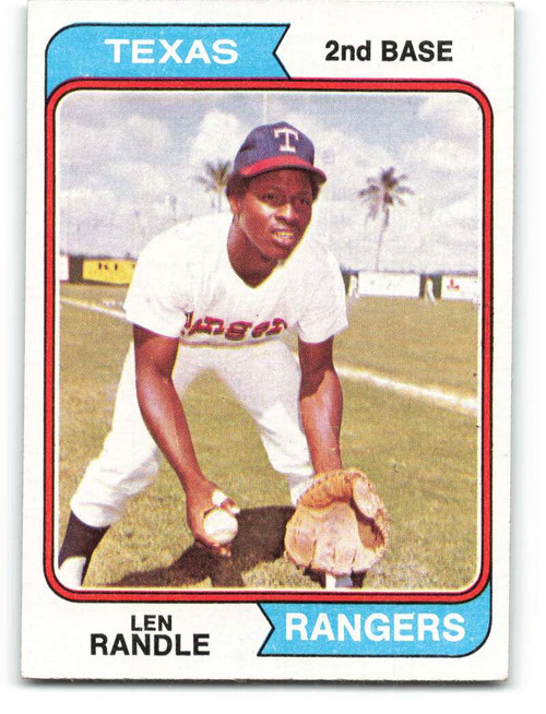 1974 Topps #446 Len Randle VG Texas Rangers - Under the Radar Sports