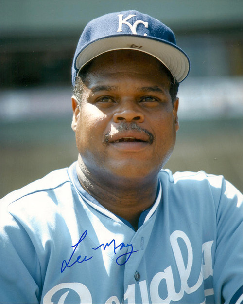 Lee May Autographed Royals 8 x 10 Photo - Under the Radar Sports