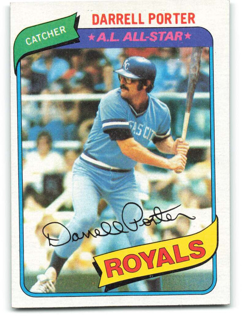 1980 Topps #360 Darrell Porter DP VG Kansas City Royals - Under the ...