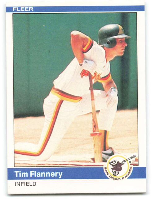 1984 Fleer #299 Tim Flannery VG San Diego Padres - Under the Radar Sports