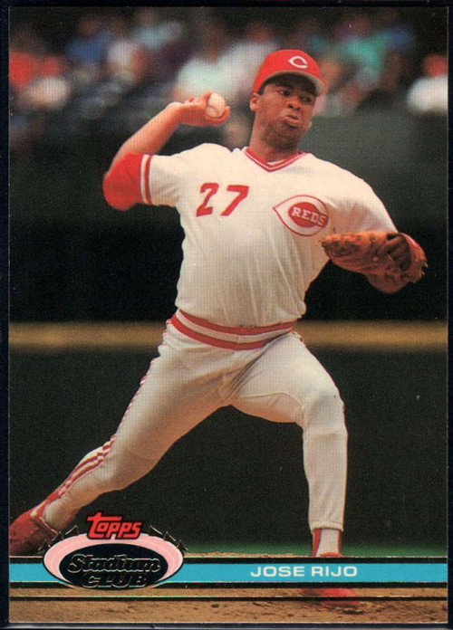 1991 Stadium Club #11 Jose Rijo VG Cincinnati Reds - Under the Radar Sports