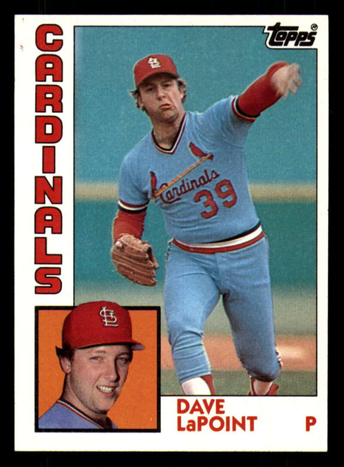 1984 Topps #627 Dave LaPoint VG St. Louis Cardinals - Under the Radar ...