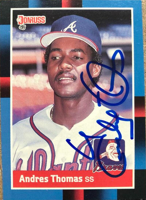 Andres Thomas Autographed 1988 Donruss #627 - Under the Radar Sports
