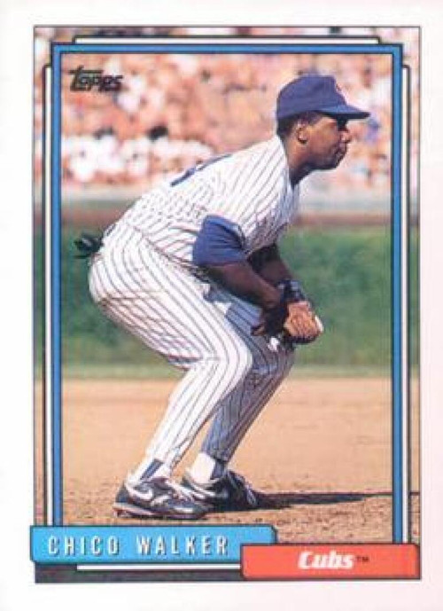 1992 Topps #439 Chico Walker VG Chicago Cubs - Under the Radar Sports