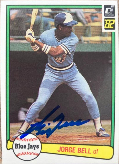George Bell Autographed 1982 Donruss #54 Rookie Card - Under the Radar ...