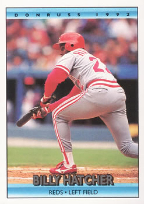 1992 Donruss #537 Billy Hatcher VG Cincinnati Reds - Under the Radar Sports