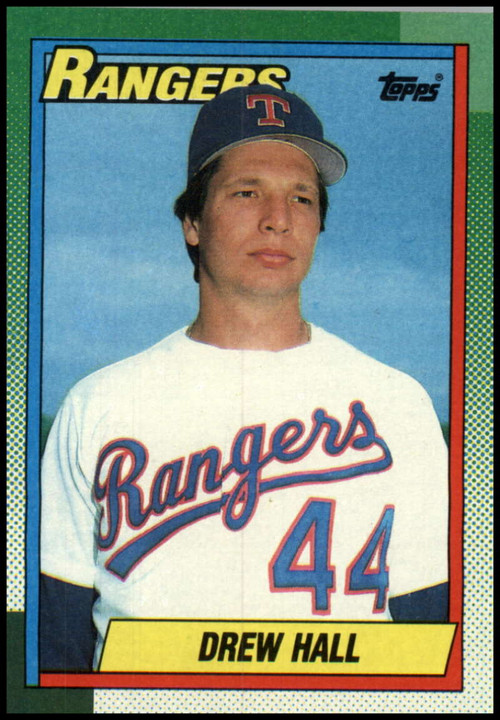 1990 Topps #463 Drew Hall VG Texas Rangers - Under the Radar Sports