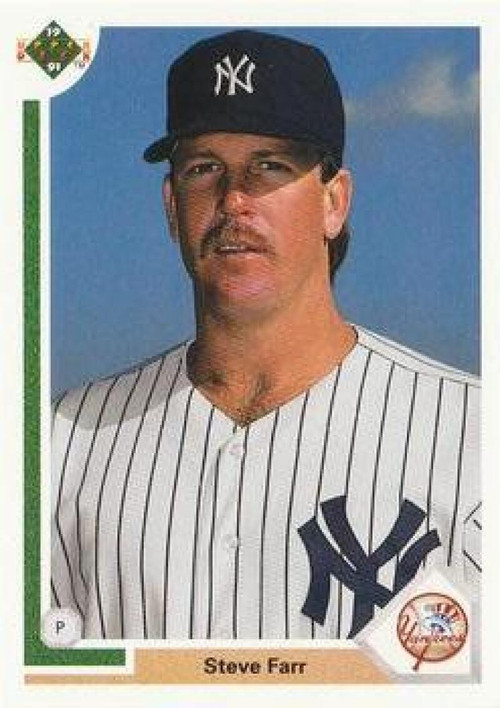 1991 Upper Deck #717 Steve Farr VG New York Yankees - Under the Radar ...