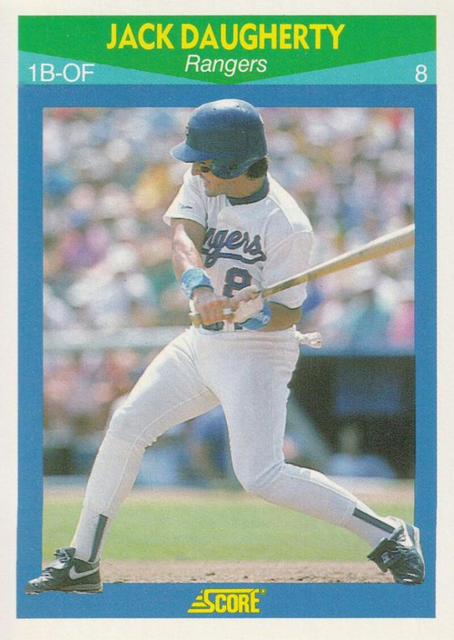 1990 Score Rising Stars #61 Jack Daugherty VG Texas Rangers - Under the ...