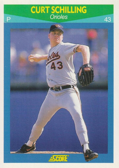 1990 Score Rising Stars #94 Curt Schilling VG Baltimore Orioles - Under ...