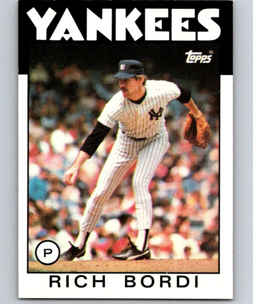 1986 Topps #94 Rich Bordi VG New York Yankees - Under the Radar Sports