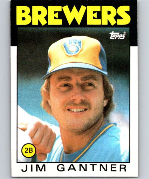 1986 Topps #582 Jim Gantner VG Milwaukee Brewers - Under the Radar Sports