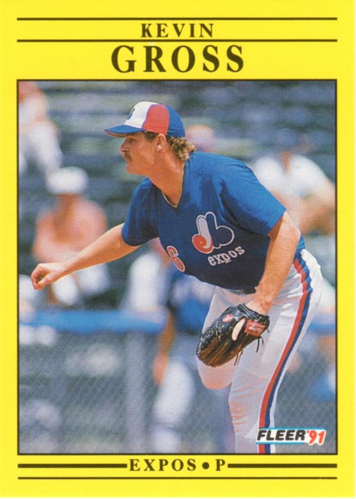 1991 Fleer #235 Kevin Gross VG Montreal Expos - Under the Radar Sports