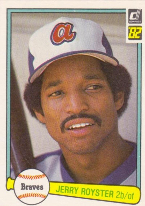1982 Donruss #555 Jerry Royster VG Atlanta Braves - Under the Radar Sports