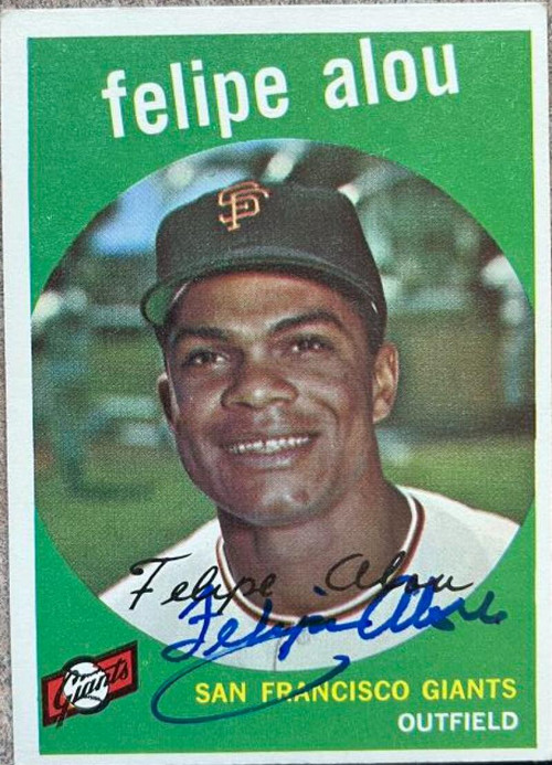 Felipe Alou Autographed 1959 Topps #102 Rookie Card - Under the Radar ...