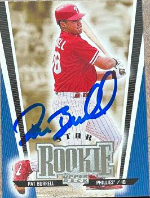 Pat Burrell Autographed 1999 Upper Deck #266 Rookie Card - Under the ...