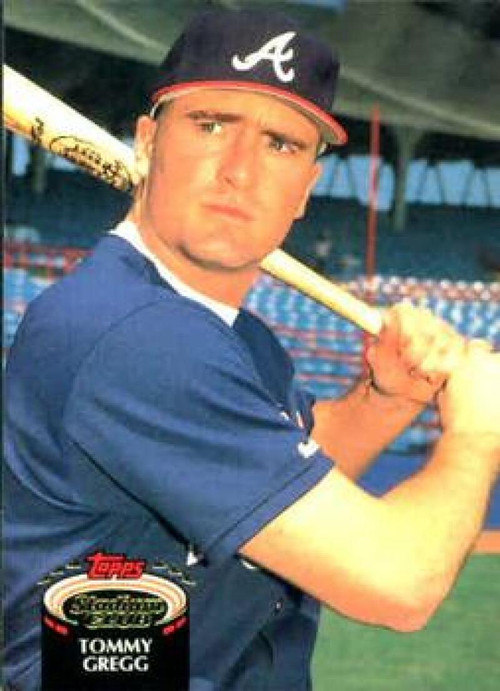 1992 Stadium Club #244 Tommy Gregg VG Atlanta Braves - Under the Radar ...