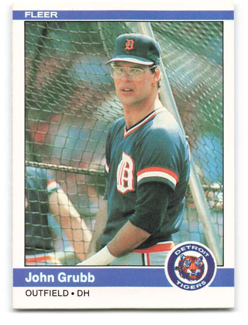 1984 Fleer #81 Johnny Grubb VG Detroit Tigers - Under the Radar Sports