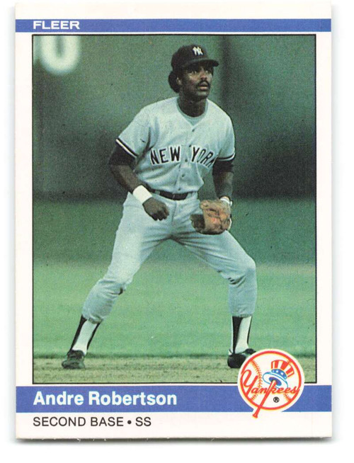 1984 Fleer #140 Andre Robertson VG New York Yankees - Under the Radar ...