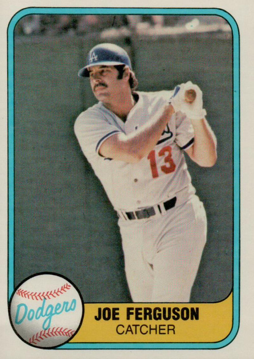 1981 Fleer #124 Joe Ferguson VG Los Angeles Dodgers - Under the Radar ...